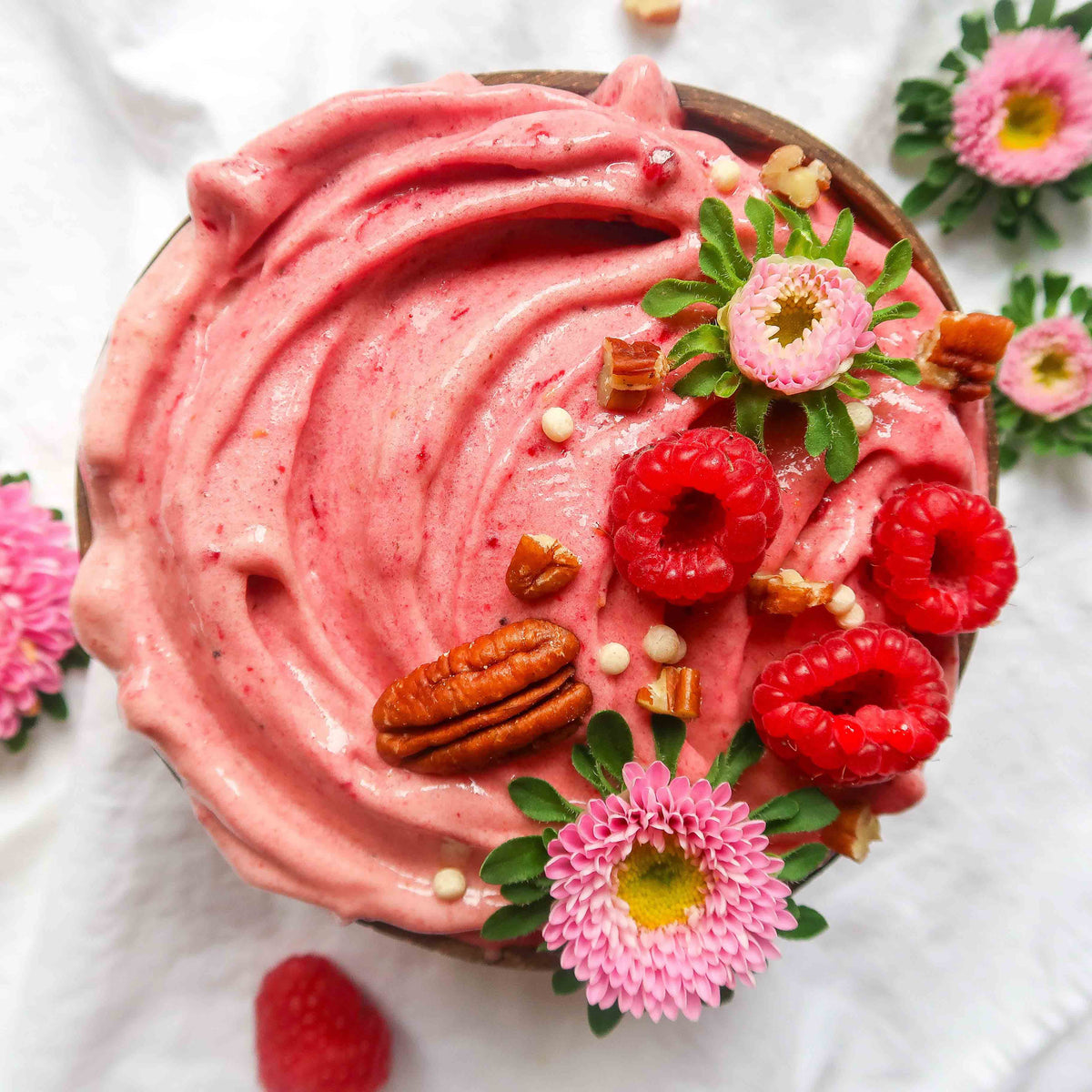Raspberry Ripple Smoothie Bowl – Coconut Bowls