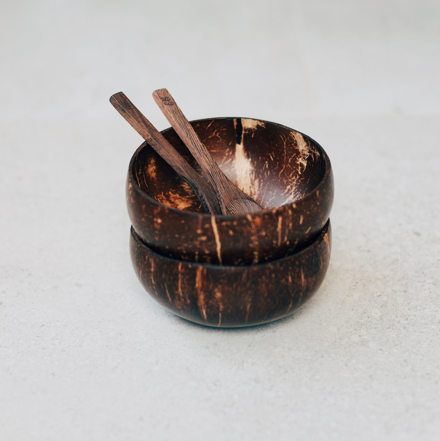 Coco Combo | Coconut Bowls and Wooden Spoons
